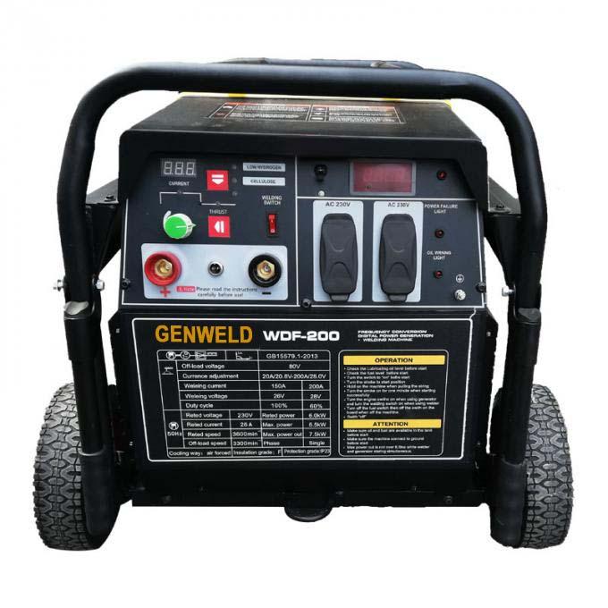 Portable 200A Gasoline Engine Driven Welder (MMA, TIG, Cellulose-down ...