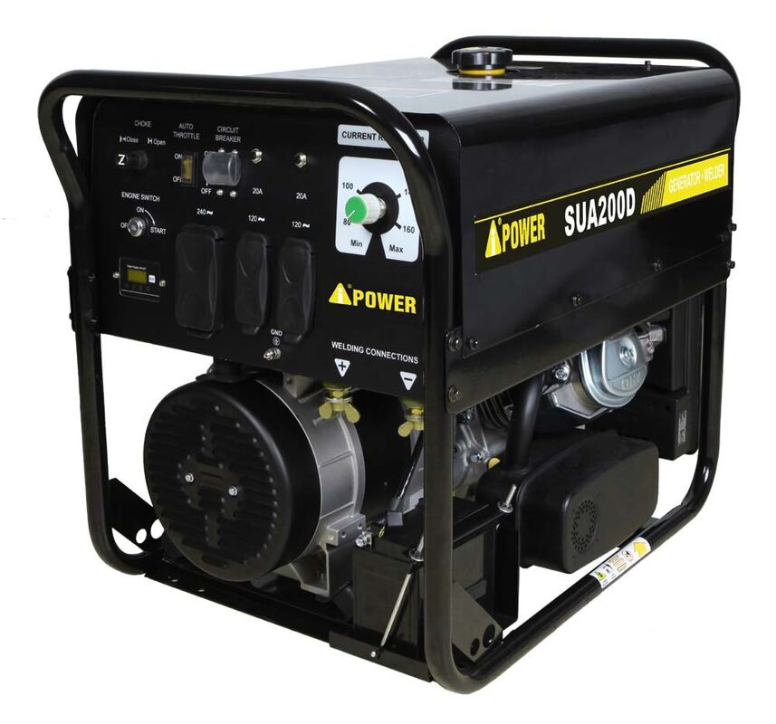 Professional Small Engine Driven Welder / Easy Move Petrol Welder Generator