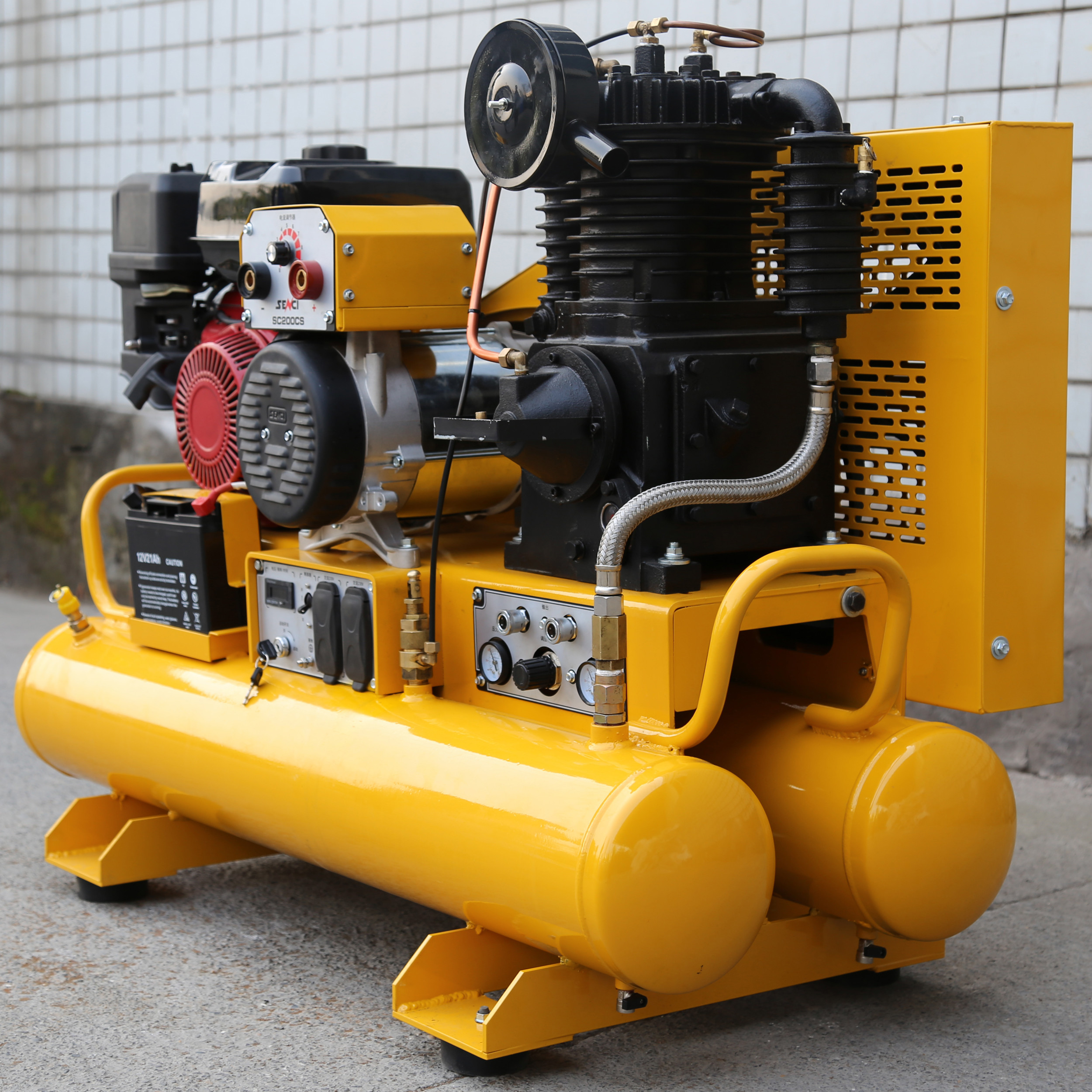 3-In-1 Machine With Dual Twin-gas tank (Generating, Welding, and Air ...